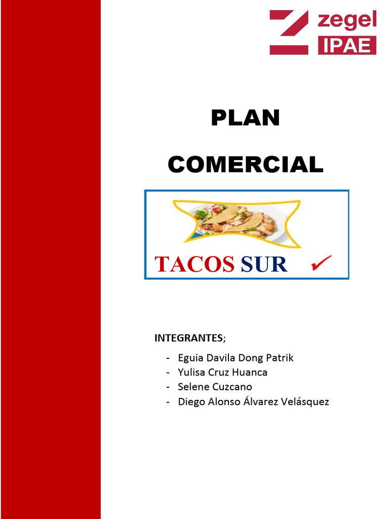 Plan Comercial Tacos Sur | PDF