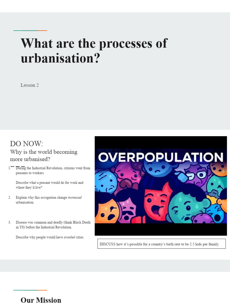 What Are The Processes of Urbanisation | PDF