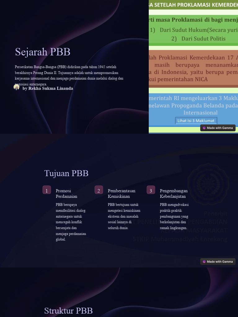 Sejarah PBB | PDF | Gaya Hidup