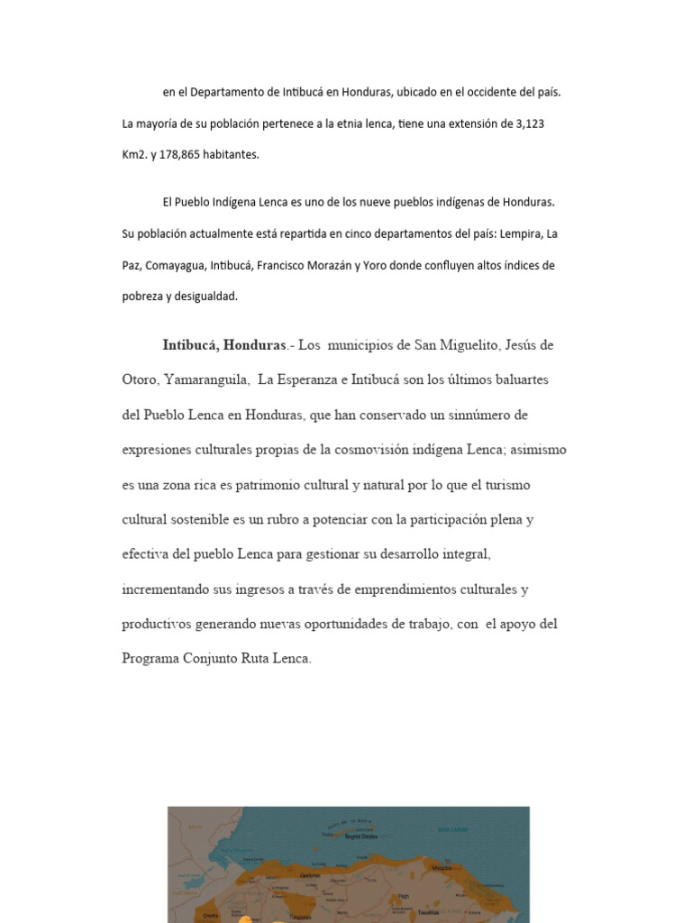Ubicacion Geografica de Los Lenca | PDF