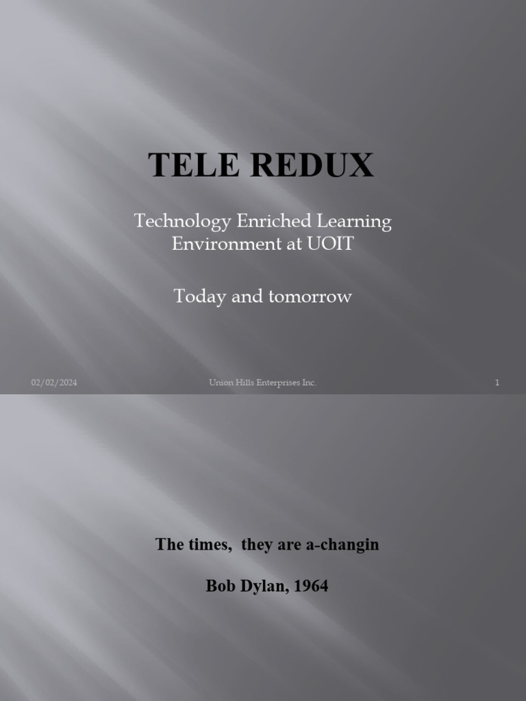 Tele Redux | PDF