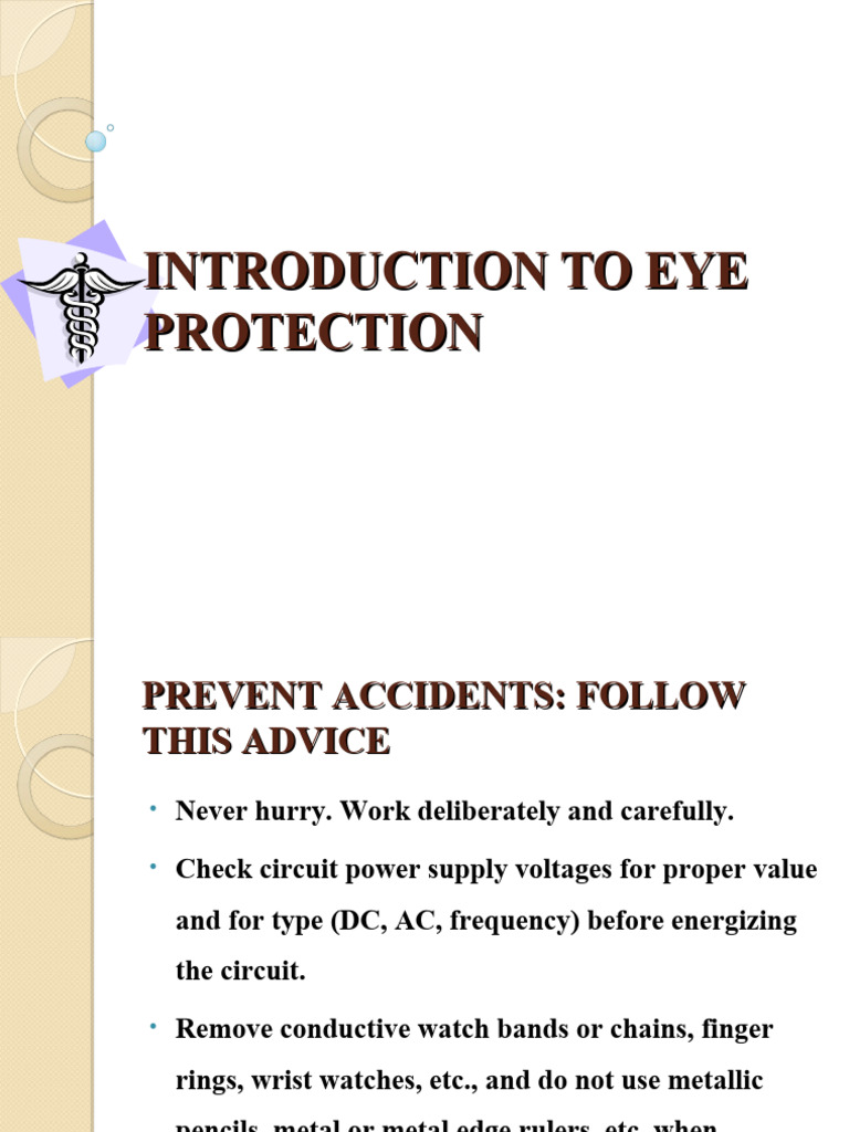 Introduction To Eye Protection | PDF