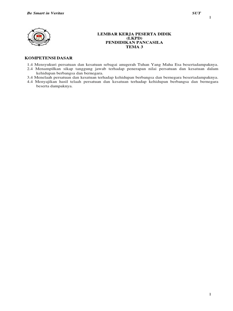 LKPD PP Tema 2.1 - 2.3 | PDF