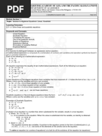 3 Math1 Linear, Quadratic, and System of Equations | PDF | Equations ...