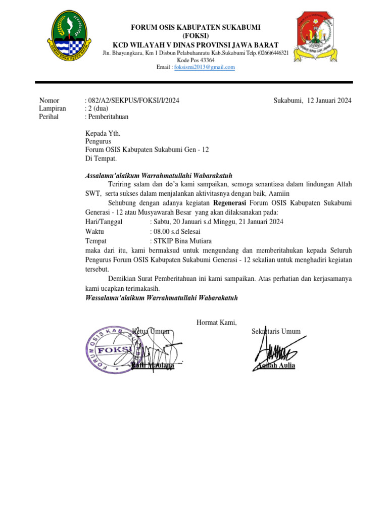 082 S. Pemberitahuan | PDF