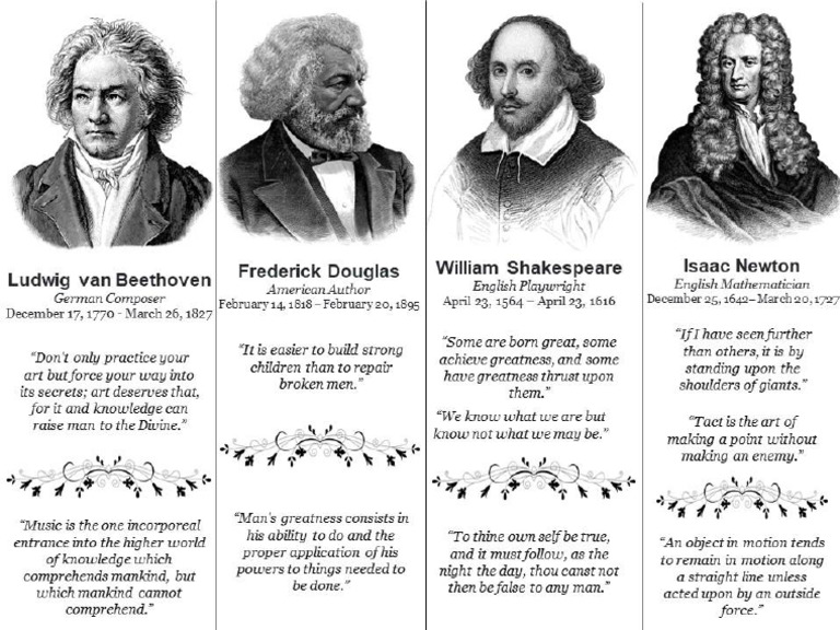 FREEBIE1pgHistoricalFigureBookmarksBlkWht 1 | PDF