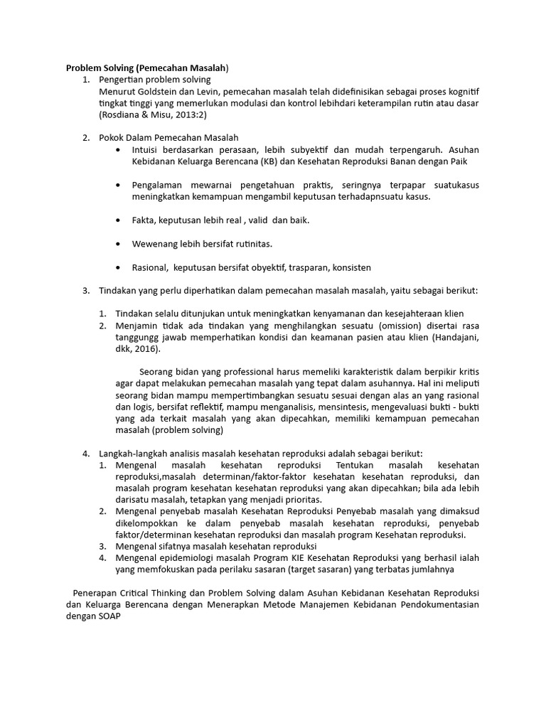 Problem Solving | PDF