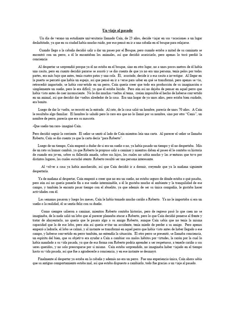 Un Viaje Al Pasado | PDF Un Viaje Al Pasado | PDF