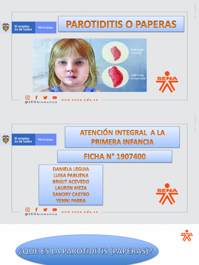 Parotiditis o Paperas Magangue I | PDF