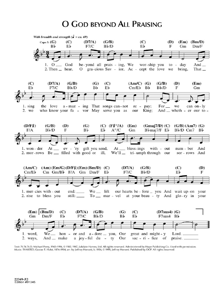 O God Beyond All Praising 2 | PDF