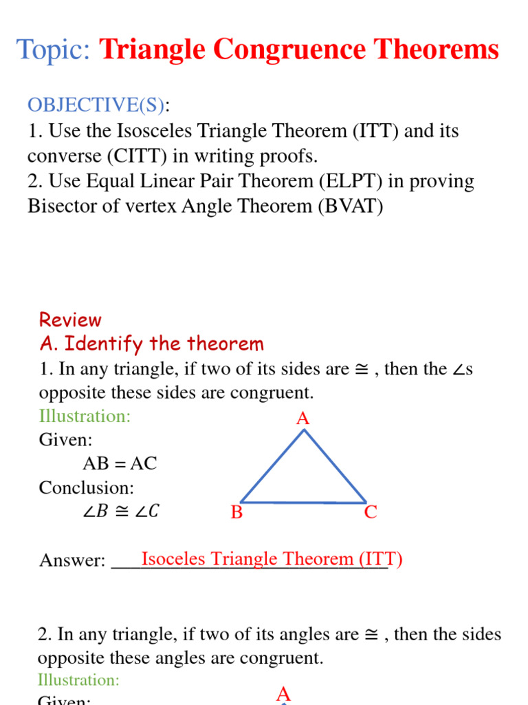 Proving Isosceles Triangle Theorems | PDF | Triangle | Euclidean Plane ...