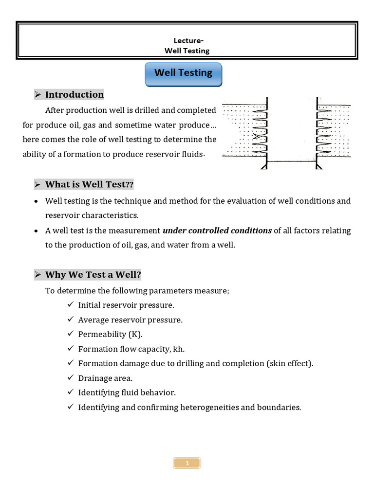 Well Testing | PDF | Fluid Dynamics | Compressible Flow