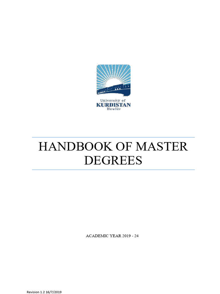 MSC and MA Handbook 02 | PDF