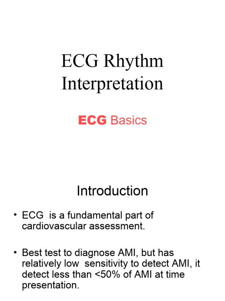 ECG Rhythm Interpretation | PDF