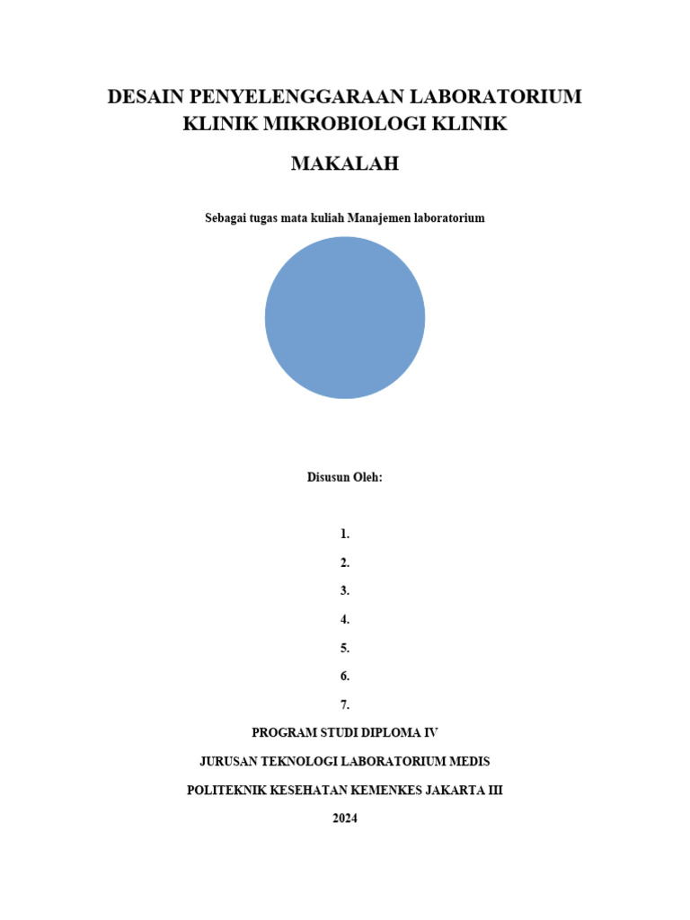 Desain Laboratorium Biologi Dasar Mikrob | PDF