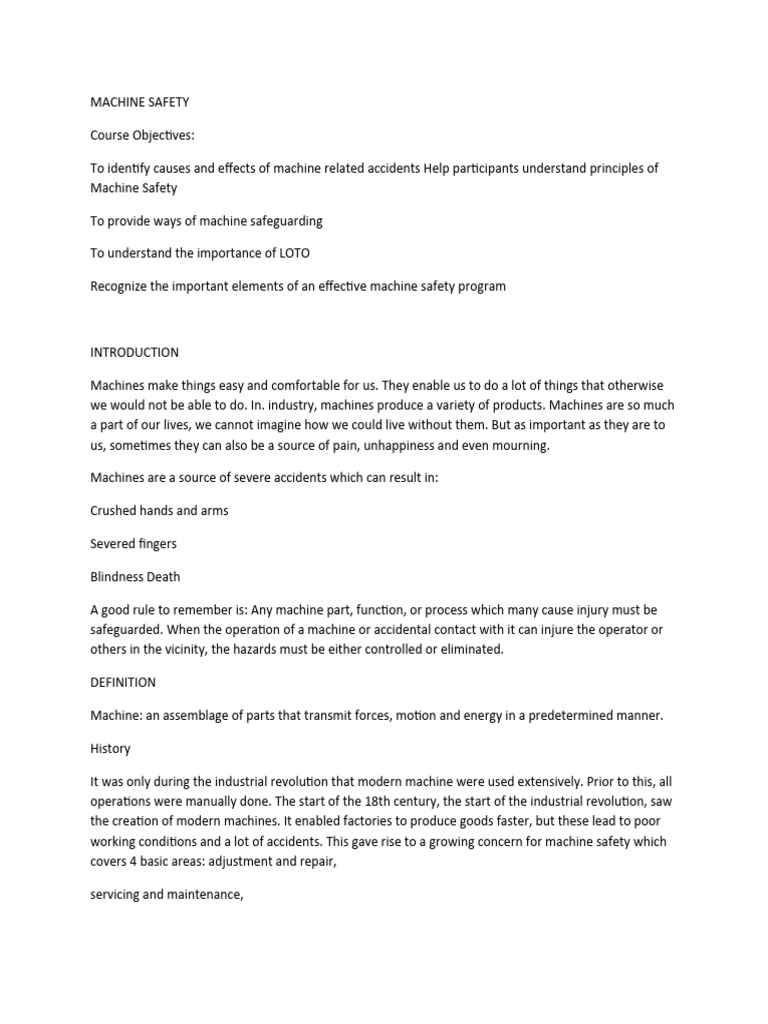 MACHINE SAFETY WPS Office | PDF