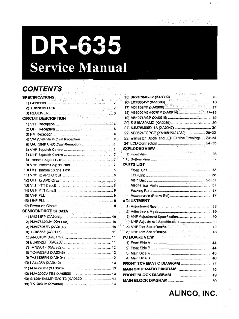 dr635 SM | PDF