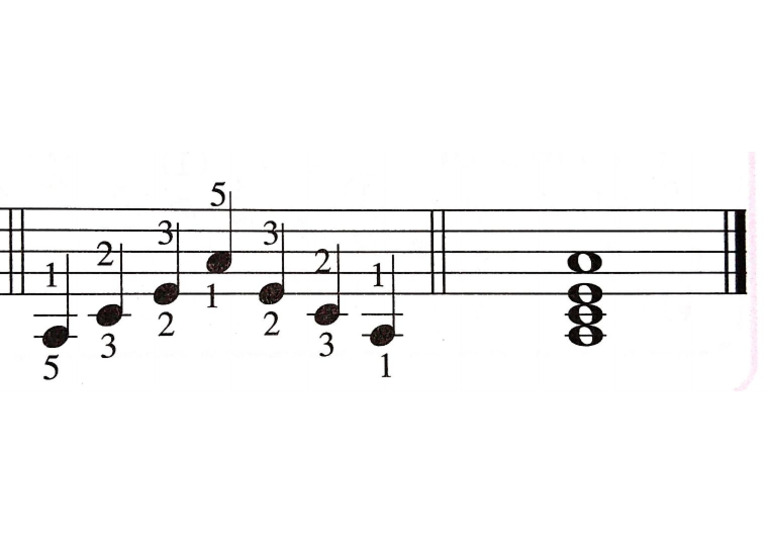 Lá# M 2 Oitavas Arpejo e Acorde | PDF