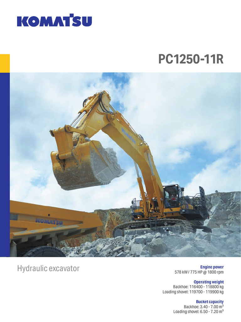 PC1250-11R Eensb11600 2203 | PDF | Horsepower | Engines
