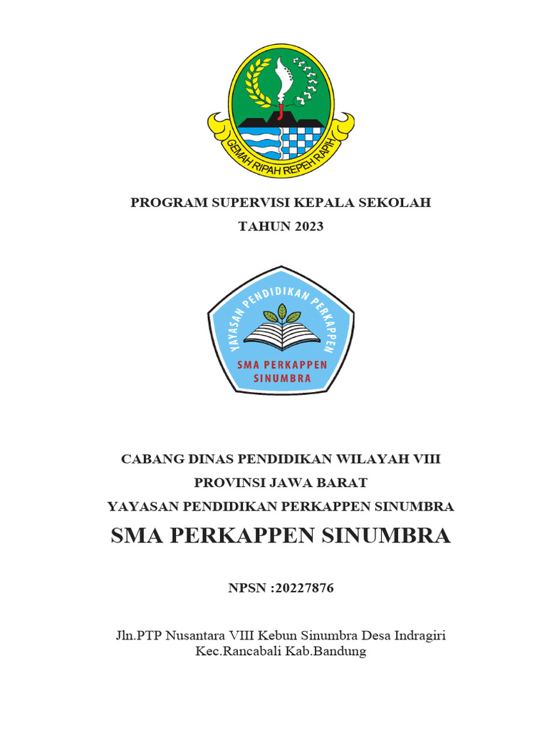 Program Supervisi Kepala Sekolah | PDF