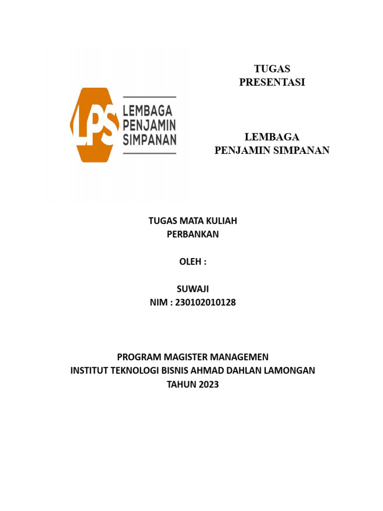 Tugas Presentasi LPS | PDF