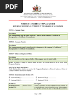 Annual Return Form 22 1 | PDF | Business