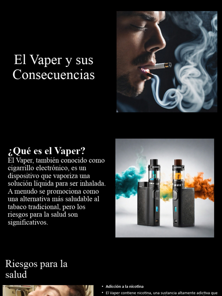 El Vaper y Sus Consecuencias | PDF | Relaciones personales, crianza y ...