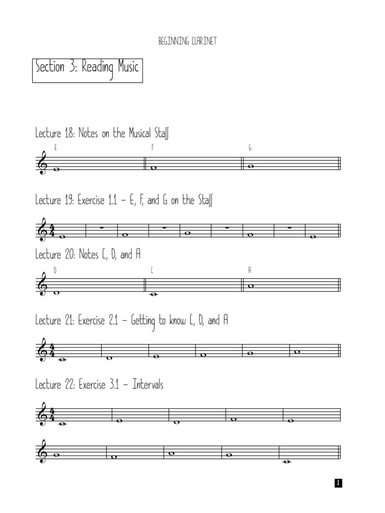 Beginning Clarinet Full Score | PDF | Échecs