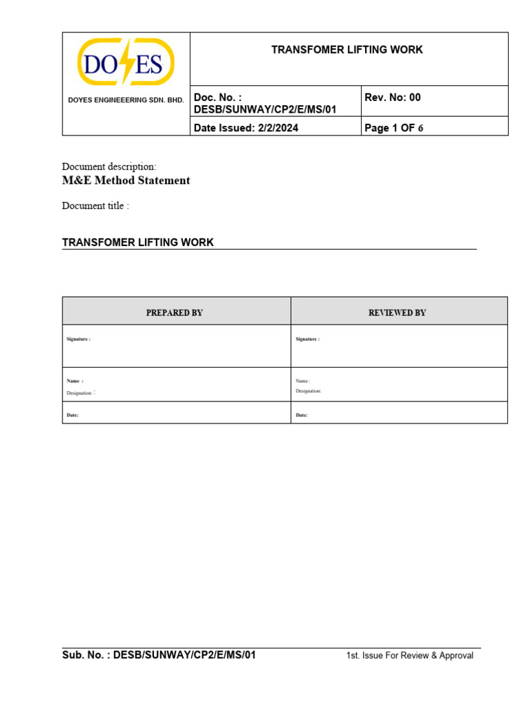 Transformer Lifting Method Guide | PDF | Transformer