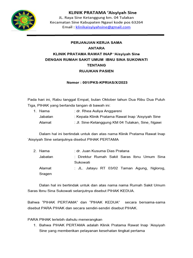 PKS 8 RSU Saras Ibnu Sina Sukowati | PDF