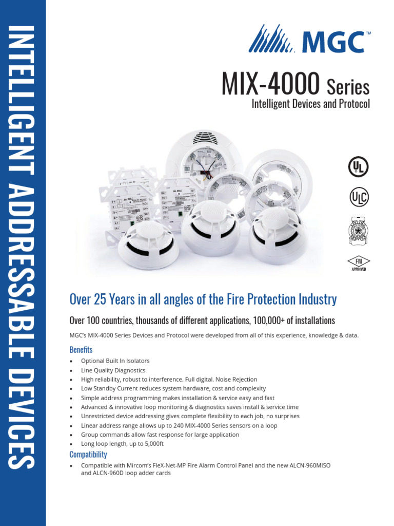 SS 190017 EN MIX-4000 Series Devices | PDF
