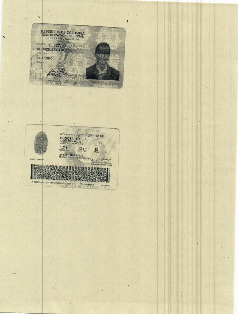 Cedula TP | PDF