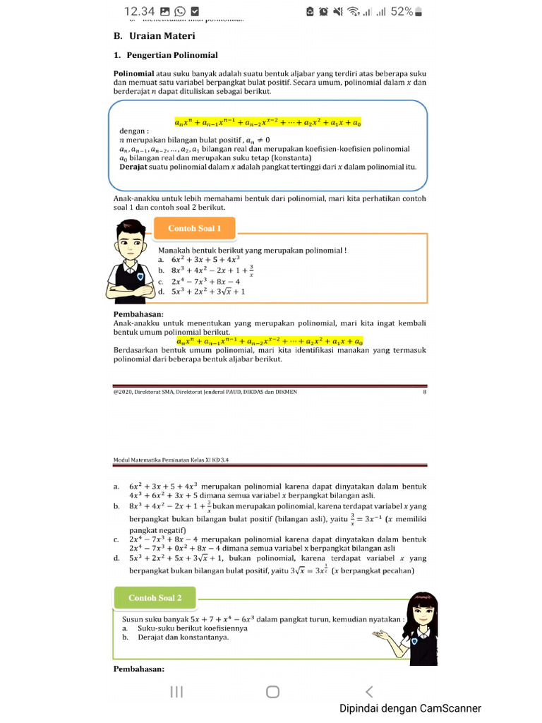 Suku Banyak (Polinomial) | PDF