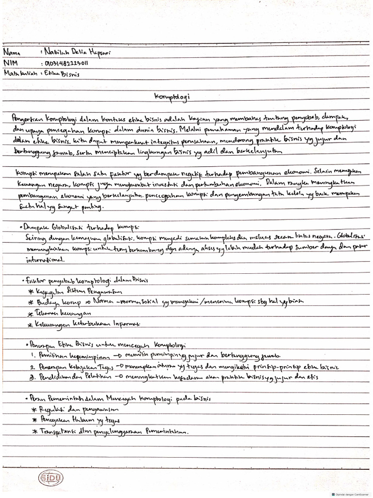 Etika Bisnis RMK Materi 12 | PDF