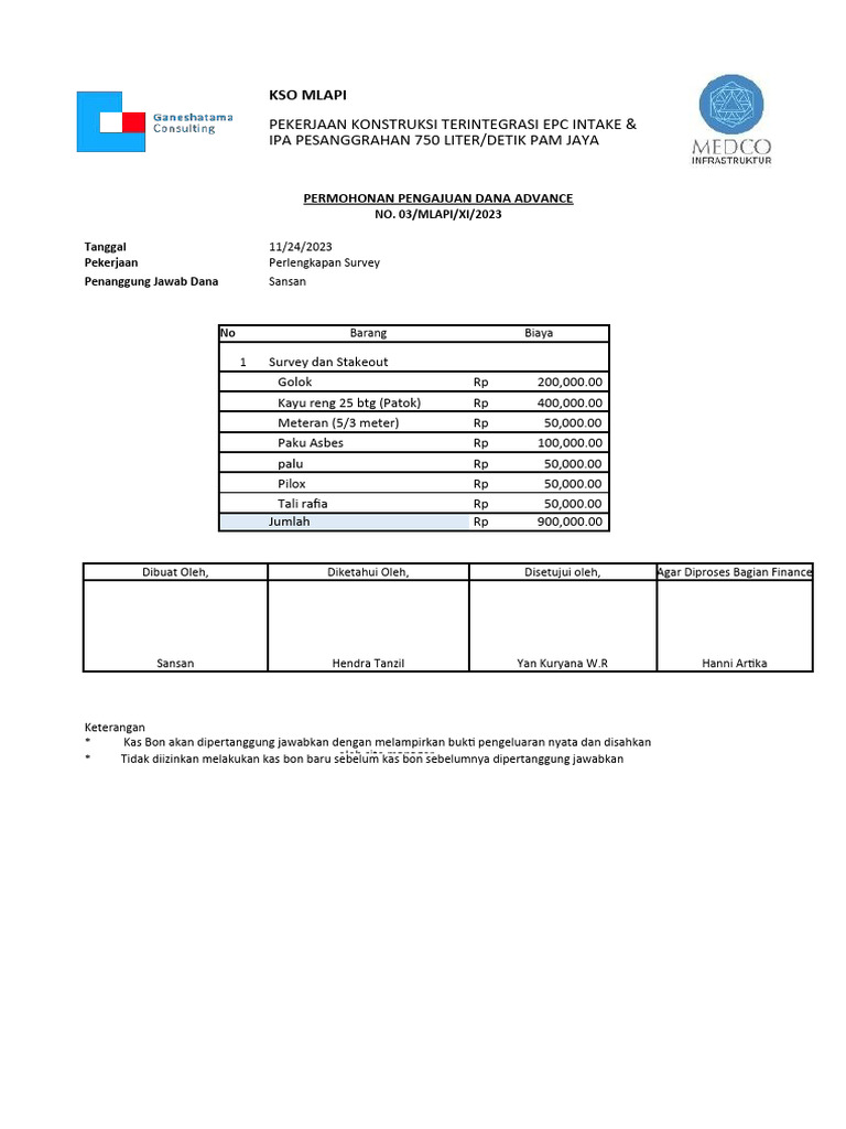Kas Bon Template | PDF