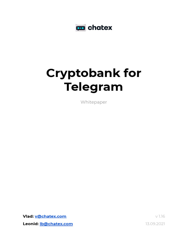 Chatex Whitepaper V 1 16 | PDF