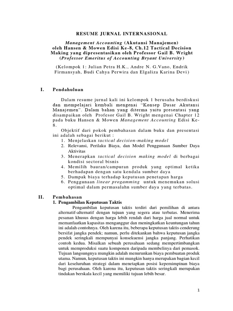 Kelompok 1 CH12 | PDF