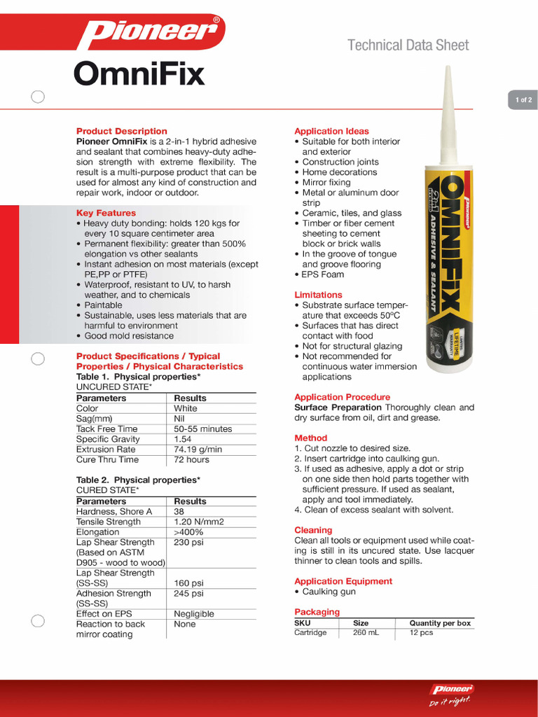 TDS Pioneer OmniFix - 07142022 | PDF
