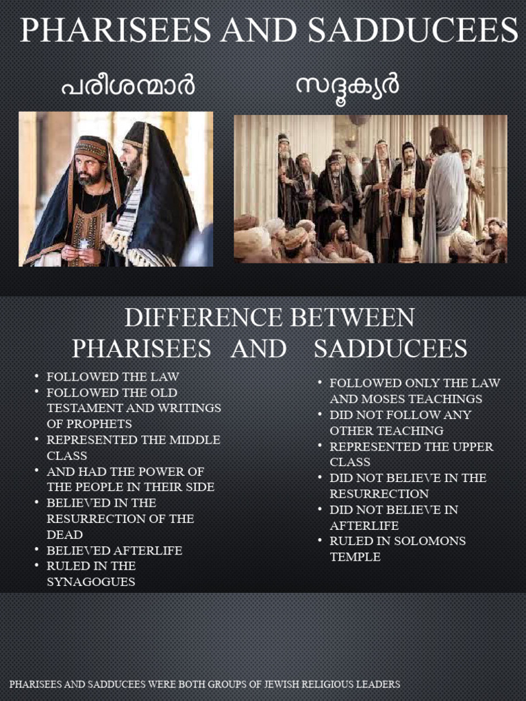 Pharisees and Sadducees 2 | PDF