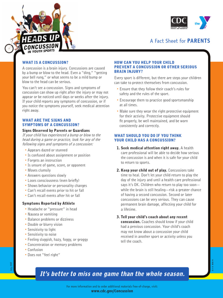 Concussion Fact Sheet | PDF