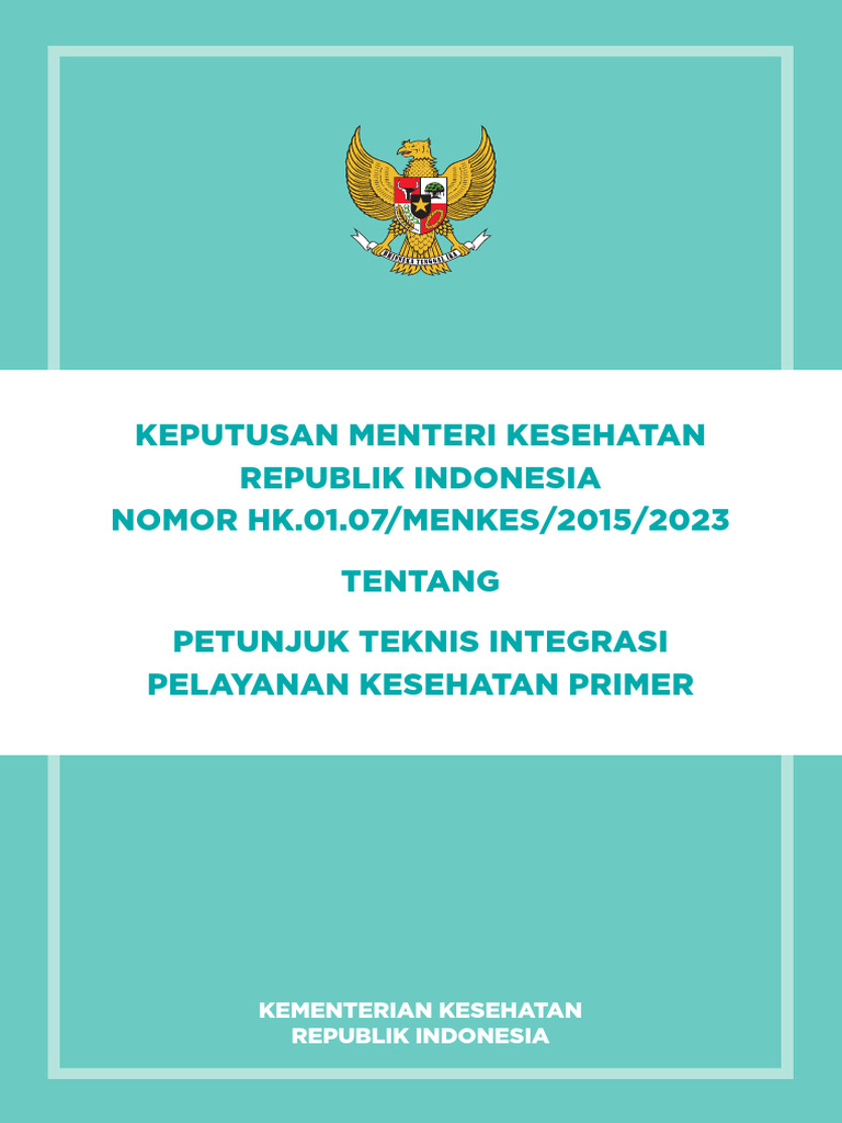 Buku KMK No 2015 Tahun 2023 TTG Petunjuk Teknis ILP | PDF