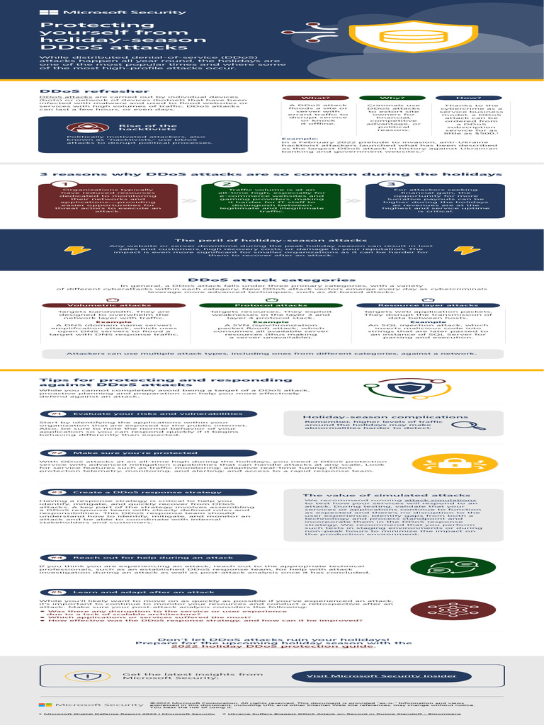 DDoS Holiday Infographic 2022 | PDF