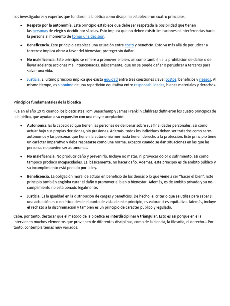 Los Investigadores y Expertos Que Fundaron La Bioética Como Disciplina ...