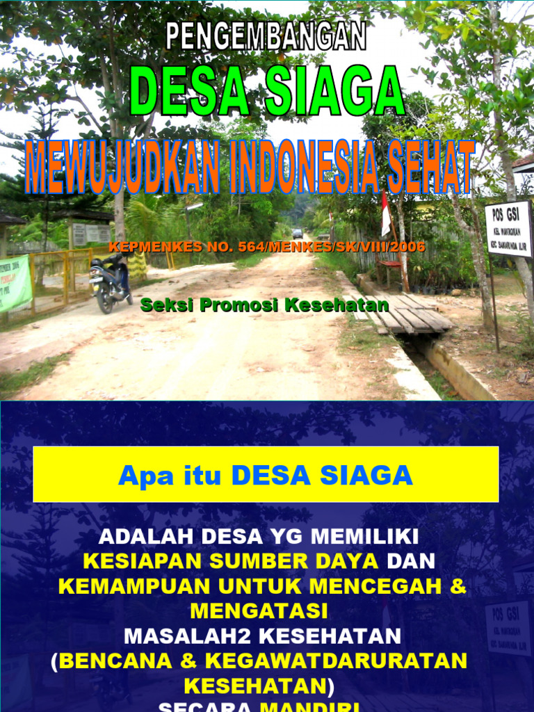 Pembinaan Desa Siaga | PDF