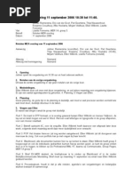 Voorbeeld Van Notulen | PDF