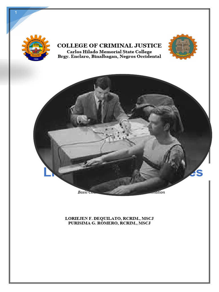 Module in Polygraphy (Lie Detection) | PDF | Computers