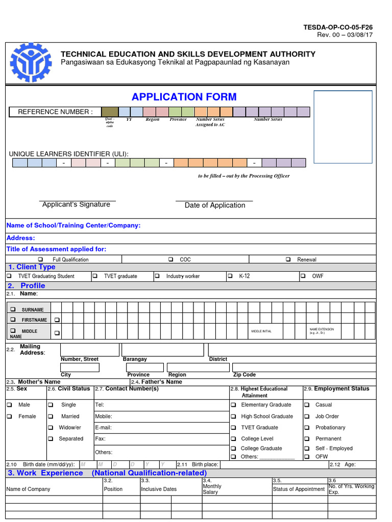 Application Form | PDF