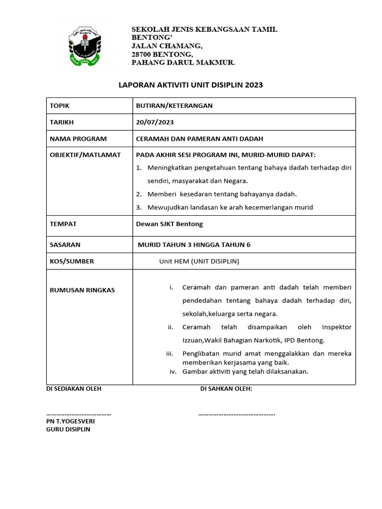 LAPORAN PPDa - 2023 | PDF