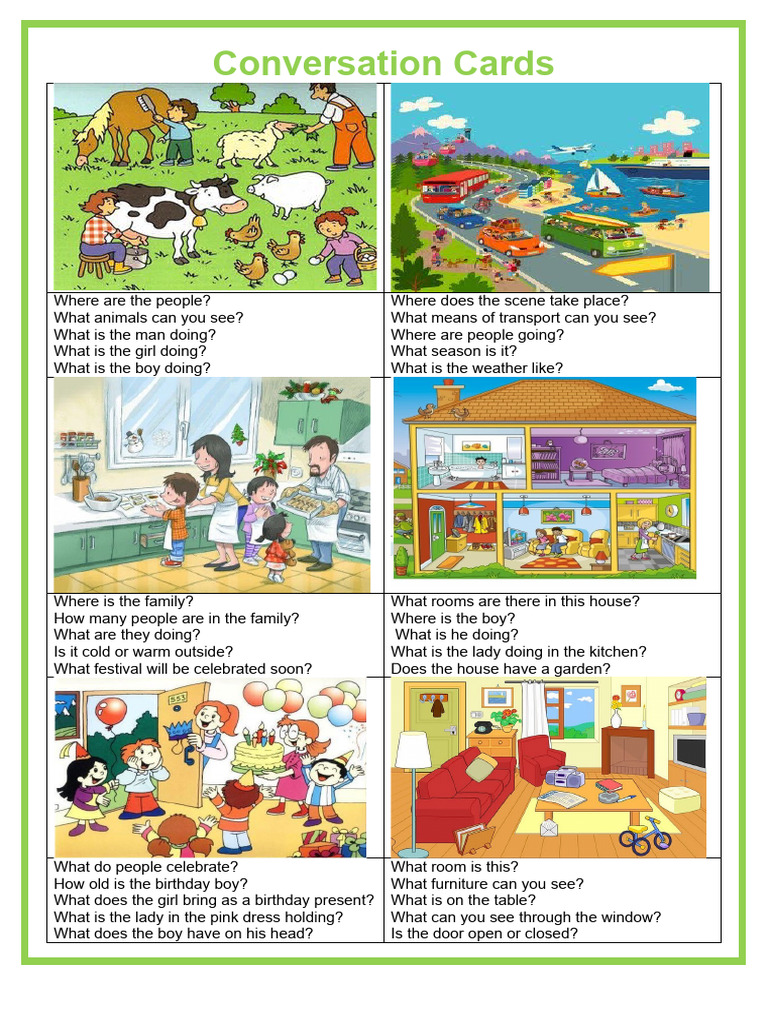 Conversation Cards Children - 151956 | PDF