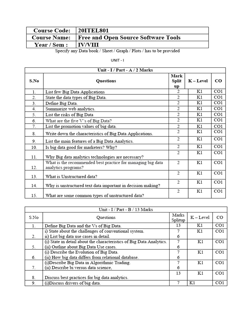 Foss QB | Download Free PDF | Map Reduce | Big Data